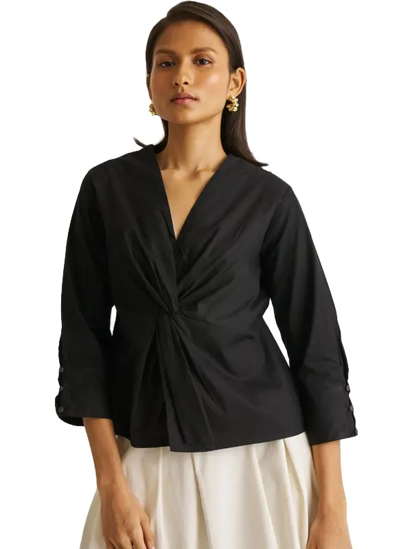 REISTOR Front Twist Top - Black