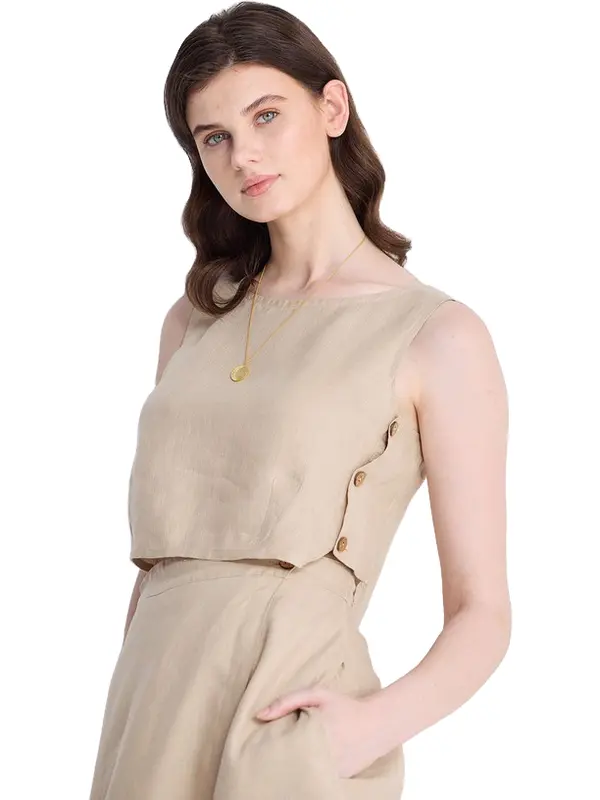REISTOR Boxy Crop Top - Neutral