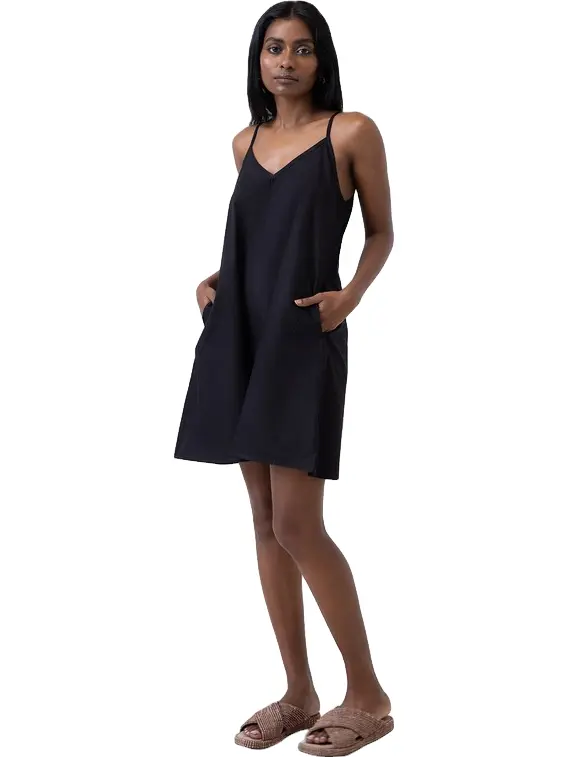 REISTOR Short Tent Dress - Black