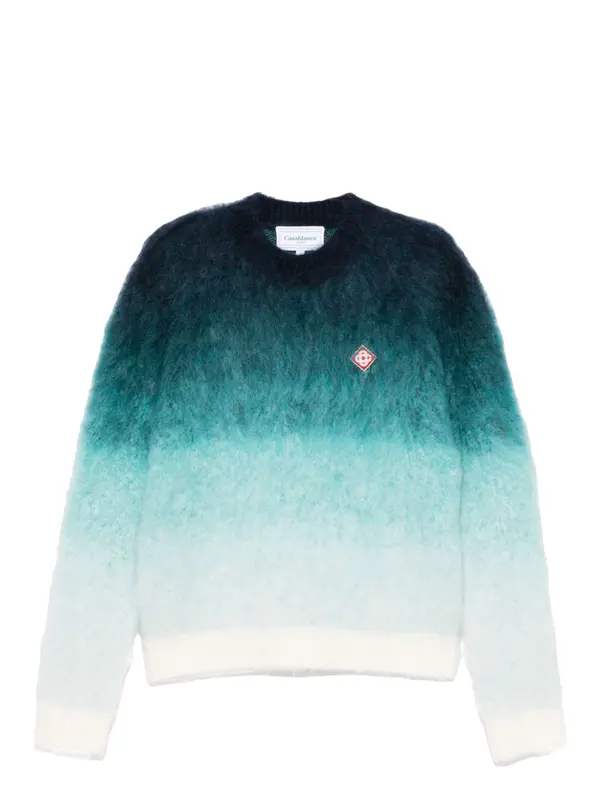 Casablanca Gradient Sweater - Blue