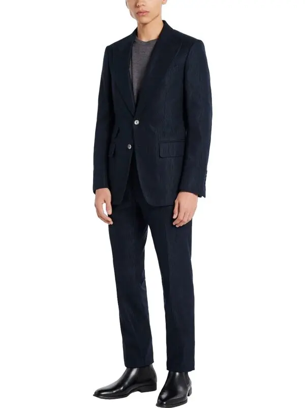 TOM FORD Single-breasted Blazer - Blue