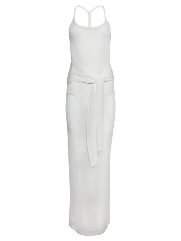 Jacquemus Nodo Halterneck Dress - White