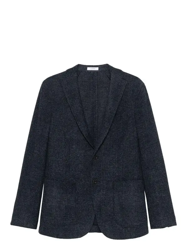 Boglioli Checked Blazer - Blue