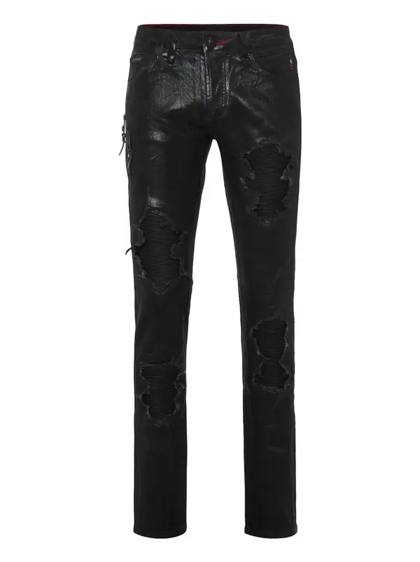 Philipp Plein Rock Star Slim Fit Jeans - Black