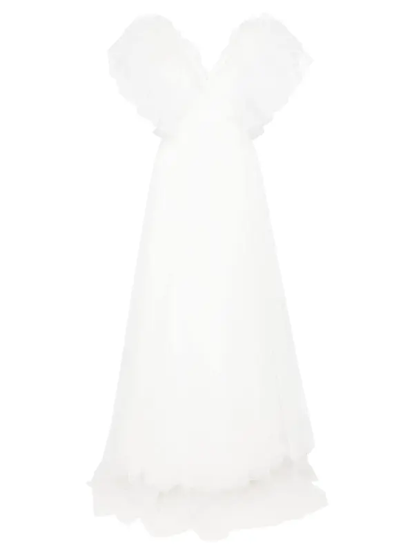 Jenny Packham Ibis Crystal Embellished Gown - White