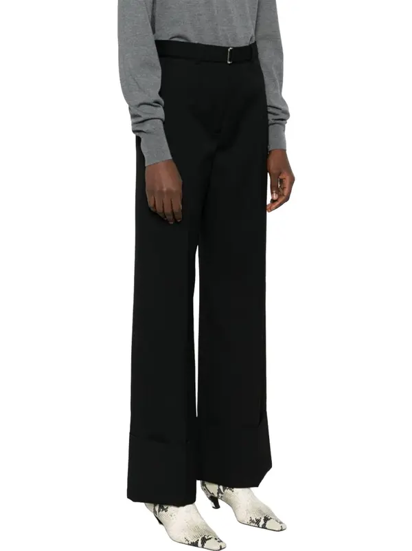 LANVIN Wool Trousers - Black