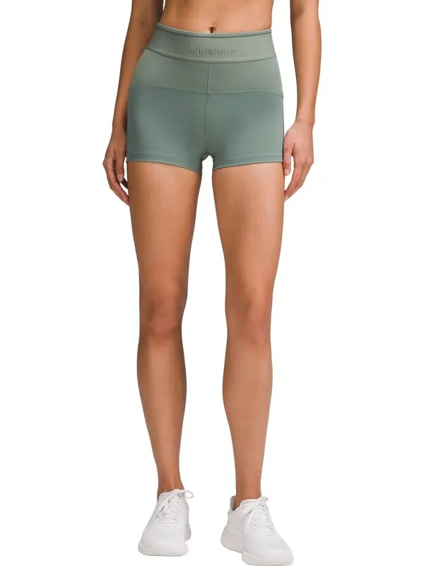Lululemon License To Train High-rise Short 2.5 - Grey Eucalyptus