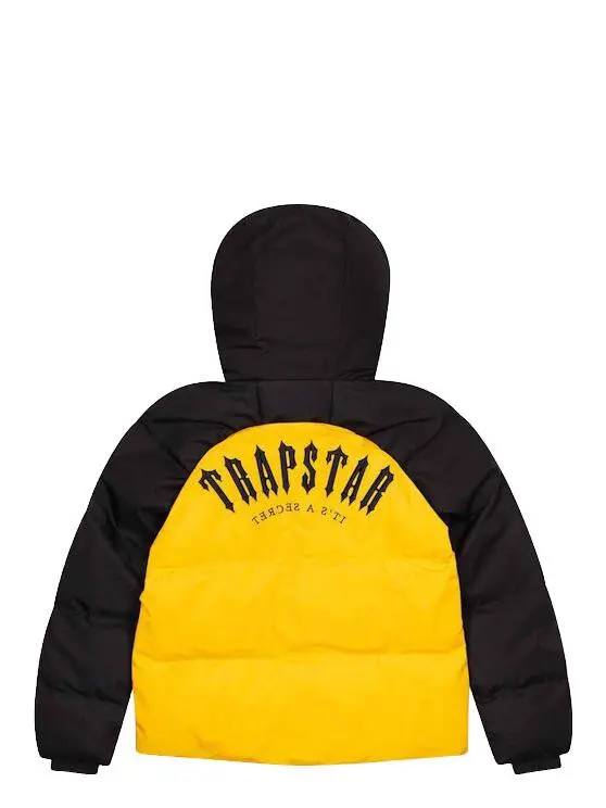 Trapstar Irongate Arch Puffer Jacket - Yellow/black