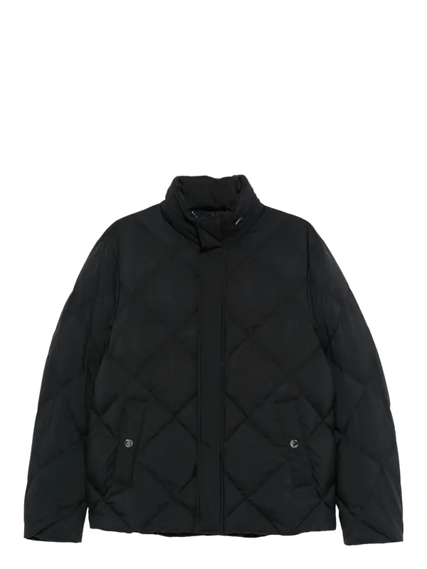 Canali Quilted Down Jacket - Black