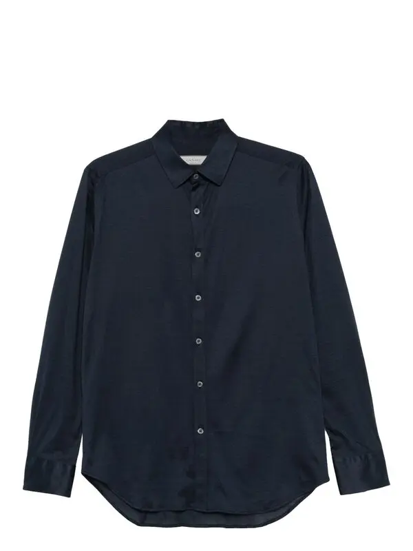 Canali Lightweight-jersey Shirt - Blue