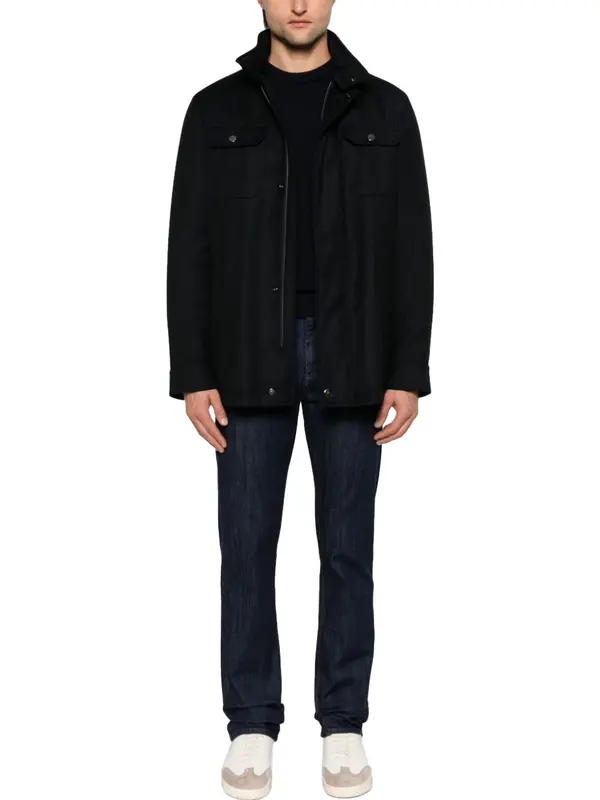 Canali Padded Jacket - Blue