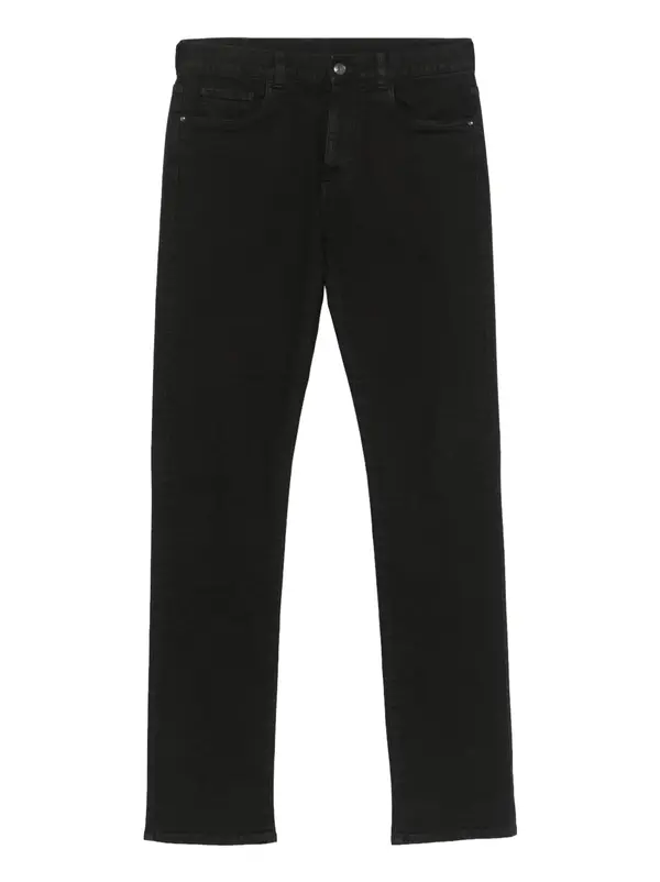 Canali Straight-leg Jeans - Black
