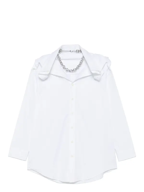Y/project Shirt Mini Dress - White