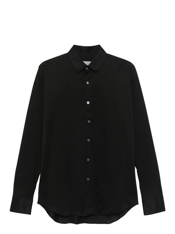 Canali Lightweight-jersey Shirt - Black