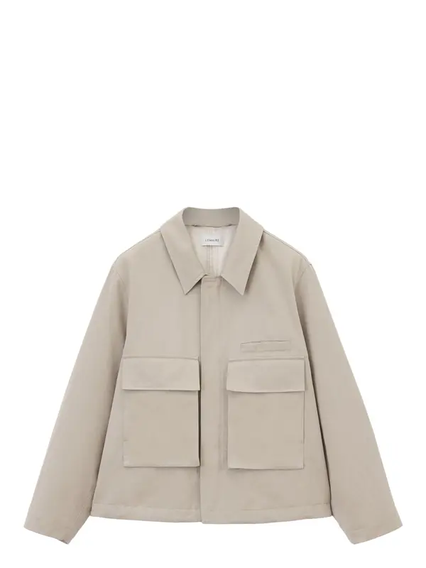 LEMAIRE 3d Pockets Quilted Jacket - Neutrals