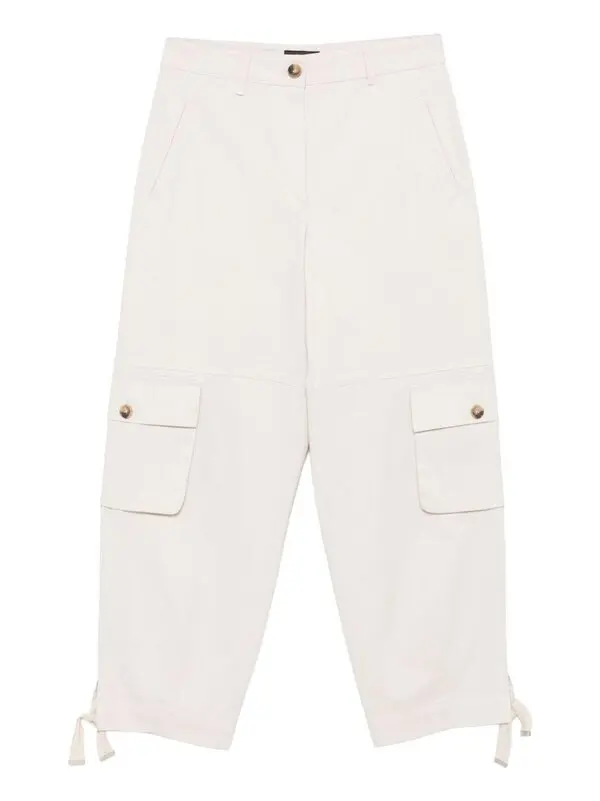 Emporio Armani Tapered-leg Cargo Trousers - Neutrals