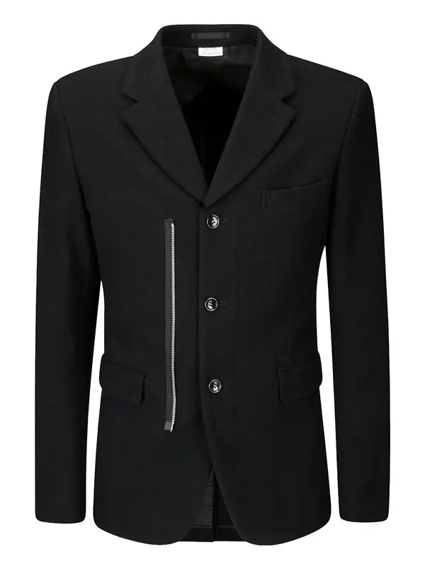 Comme Des Garçons Single-breasted Blazer - Black