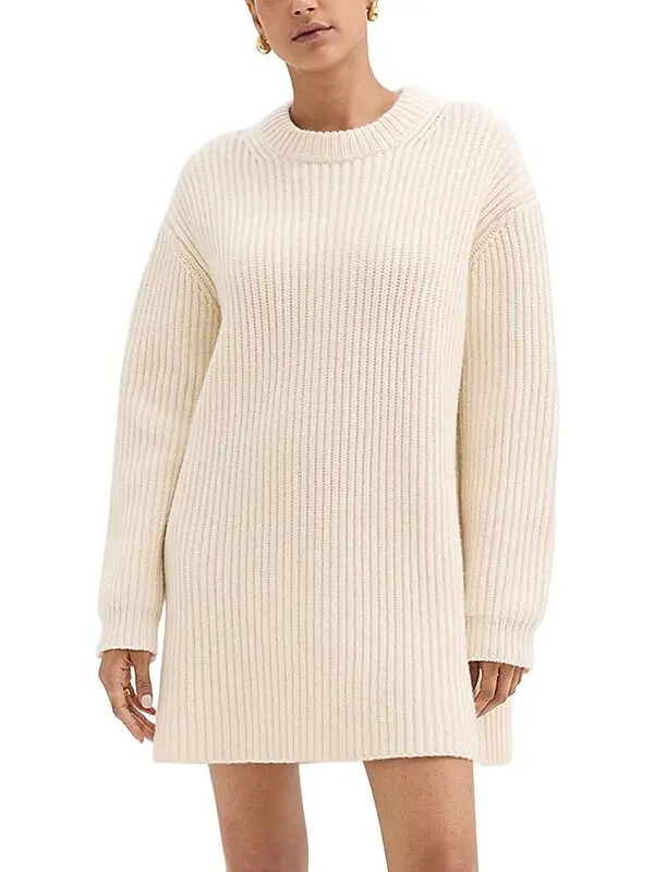 Theory Wool Sweater Dress - Ivory