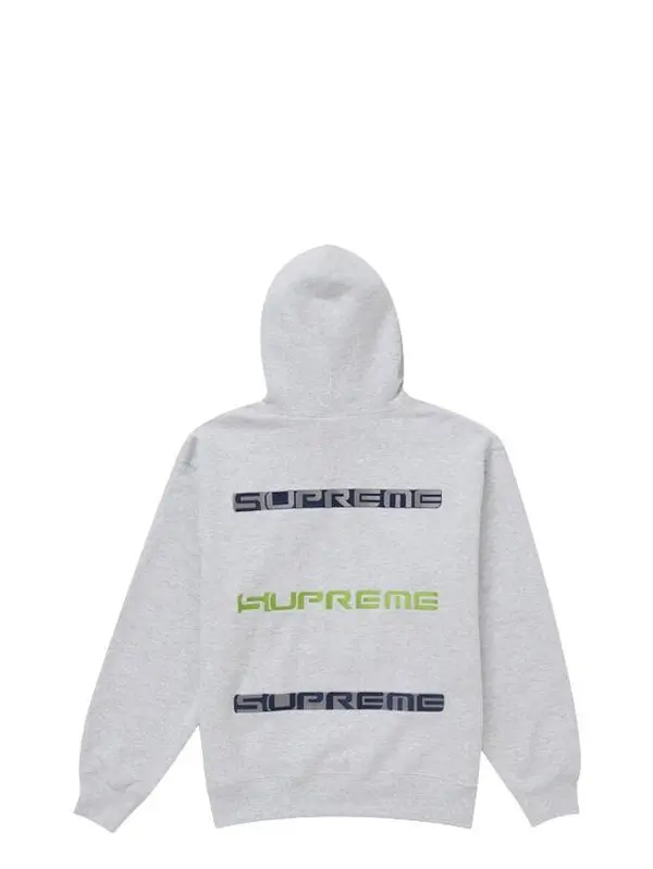 Supreme Aoi Stacked Hooded Sweatshirt - Heather Grey