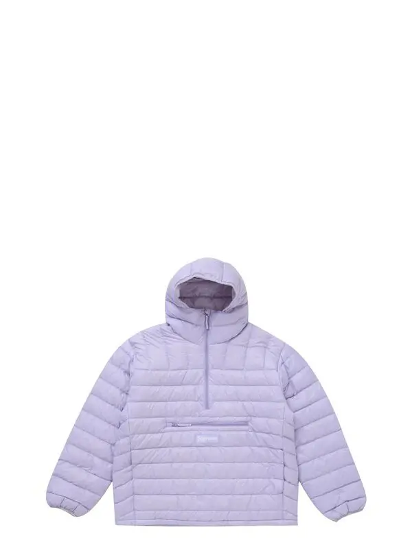 Supreme Micro Down Half Zip Hooded Pullover - Lilac