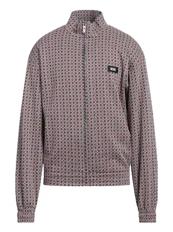 Gcds Jacquard Knitted Jacket - Red