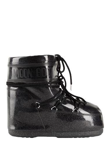 Moon Boot Mb Icon Low Glitter Ankle Boots - Black
