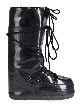 Moon Boot Icon Glitter Lace-up Boots - Black