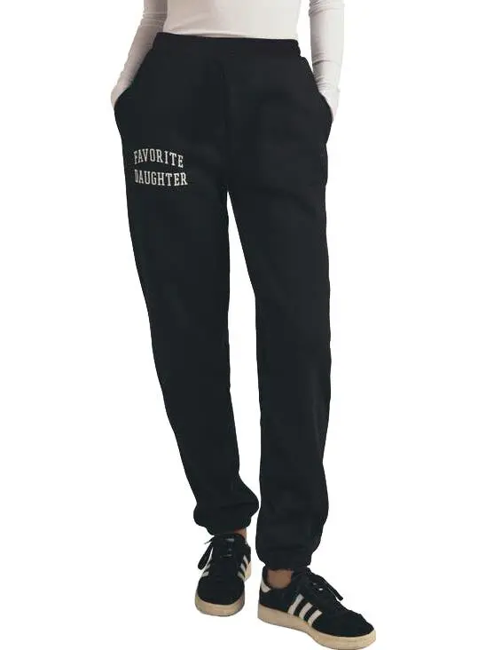FAVORITE DAUGHTER The Collegiate Joggers - Black