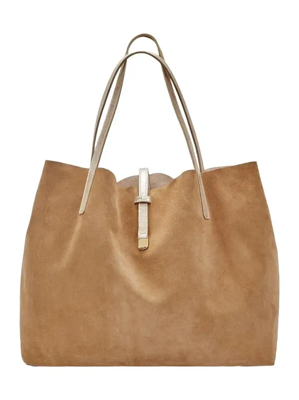 Gigi New York Reversible Luna Tote - Platinum Metallic
