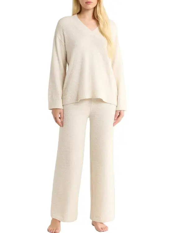 Nordstrom Sweater And Lounge Pants Set - Ivory Dove