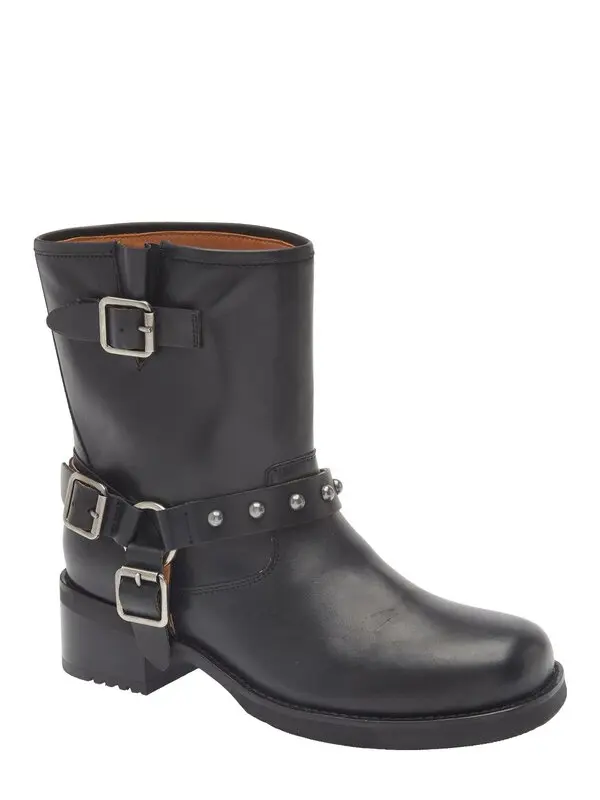 CHOCOLAT BLU Joss Leather Booties - Black Leather