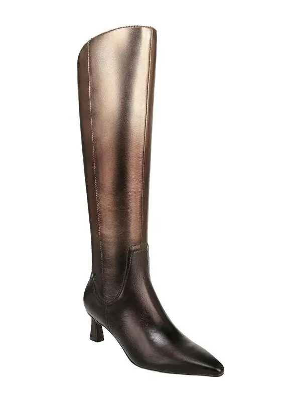 Naturalizer Deesha Kitten Heel Tall Boots - Unity Metallic