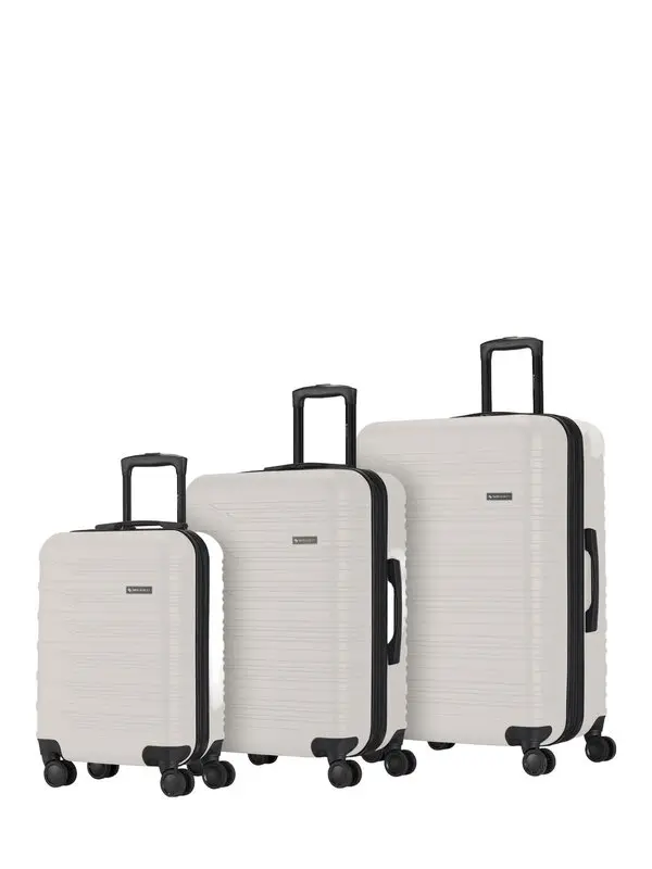 SWISS MOBILITY Sea 3-piece Hardside Luggage Set - Oatmilk