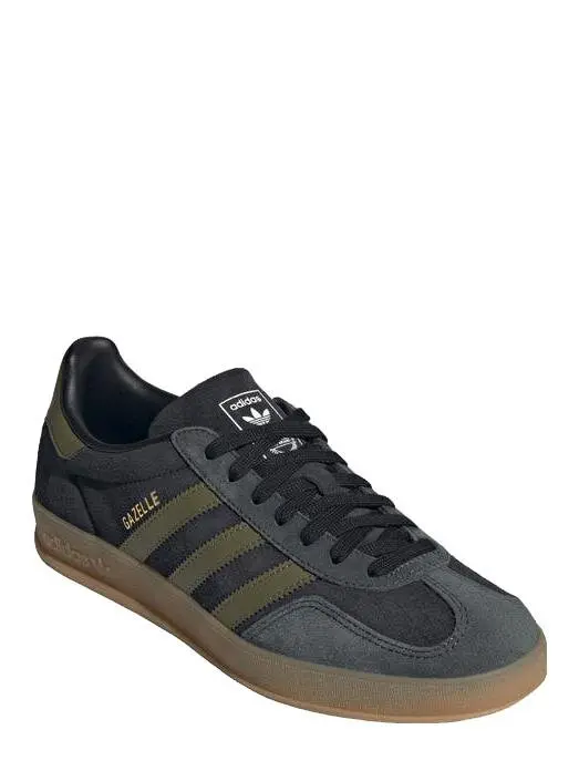 Adidas Gazelle Indoor Sneaker - Black/focus Olive/carbon