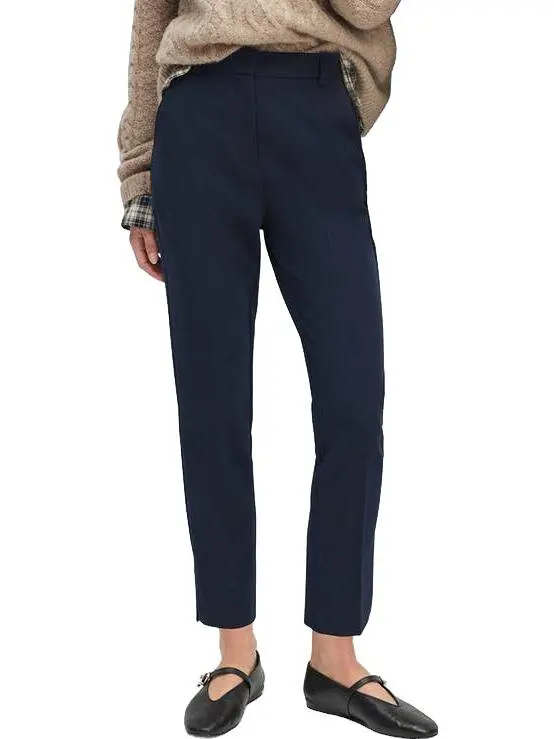 FAVORITE DAUGHTER High-waist Ankle Cigarette Pants - Navy