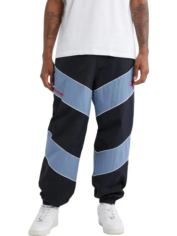 BUTTER GOODS X Umbro Diamond Nylon Track Pants - Black/slate