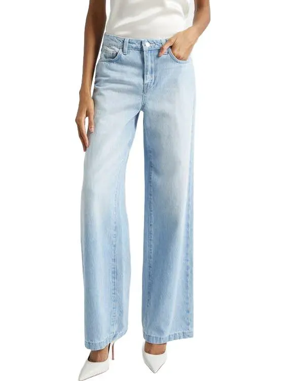 L'Agence Clayton High-waist Wide-leg Jeans - Brea