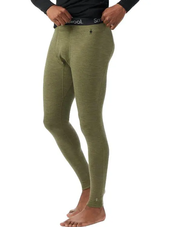 Smartwool Classic Thermal Merino Wool Blend Base Layer Leggings - Winter Moss Heather
