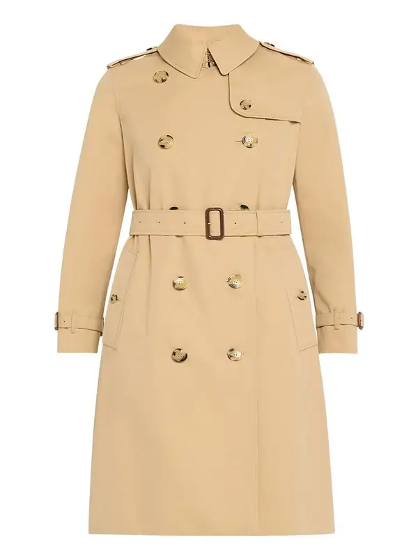Burberry Kensington Organic Gabardine Trench Coat - Beige