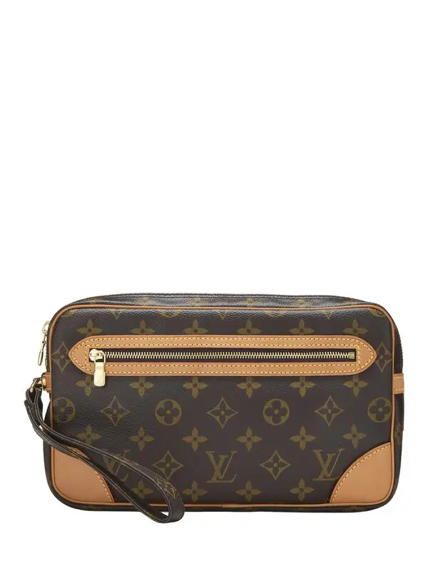 LOUIS VUITTON Monogram Canvas Marly Dragonne - Brown