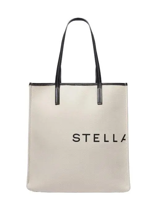 Stella McCartney Smc Canvas Large Tote Bag - Black