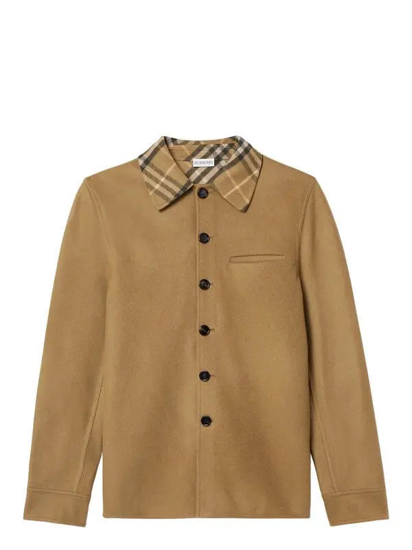 Burberry Wool-felt Jacket - Brown