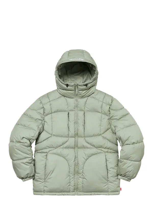 Supreme Warp Hooded Puffy Jacket - Green
