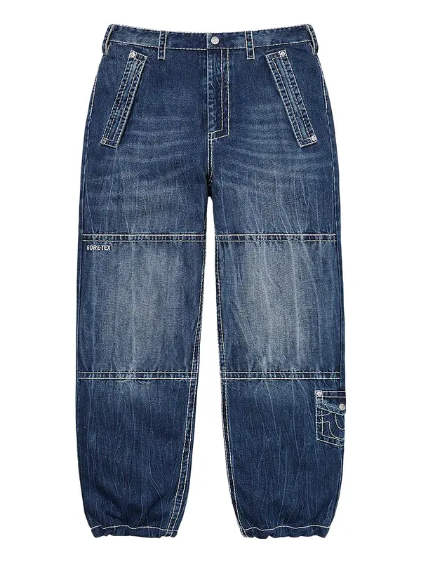 Supreme X True Religion Gore-tex Denim Pant - Blue