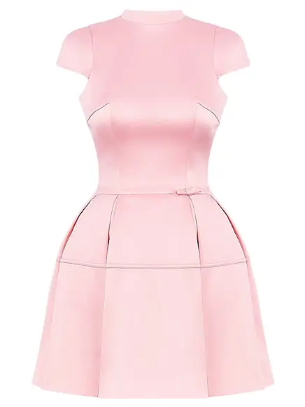 House Of Cb Saida Backless Mini Dress - Parisian Pink