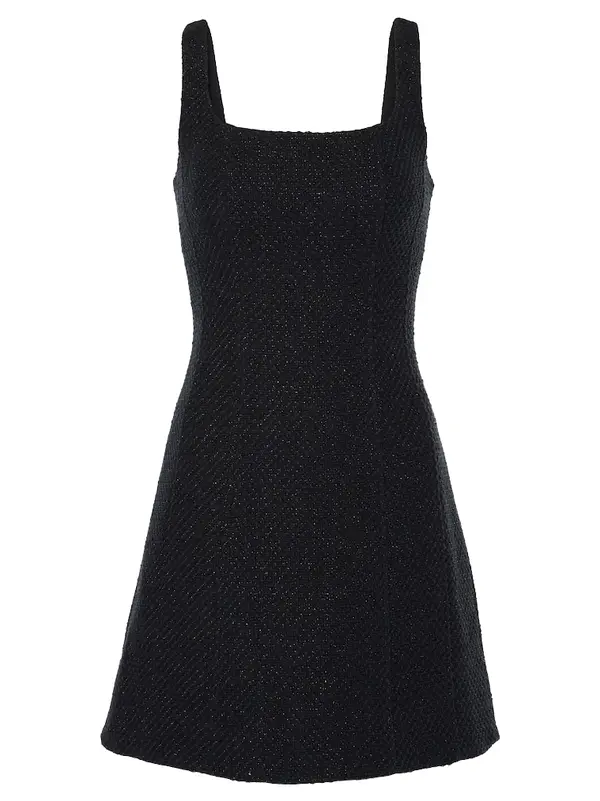 Veronica Beard Delphine Cotton-blend Minidress - Black