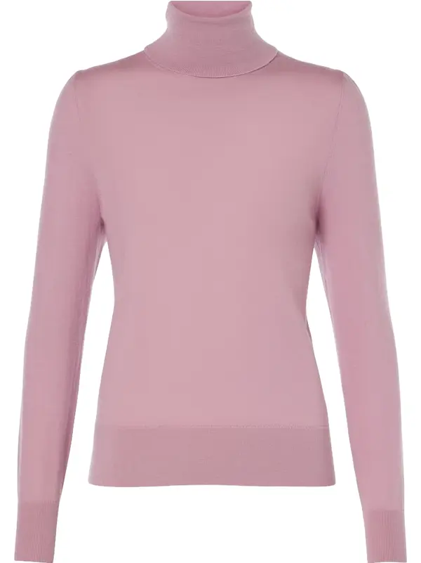 Dries Van Noten Wool Turtleneck Sweater - Pink