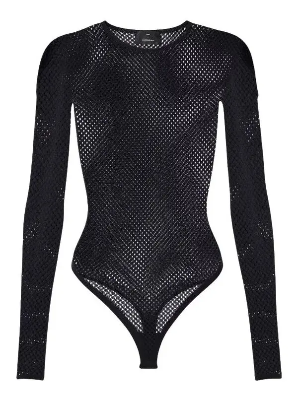 Wardrobe.NYC X Rhw Web Wool-blend Bodysuit - Black