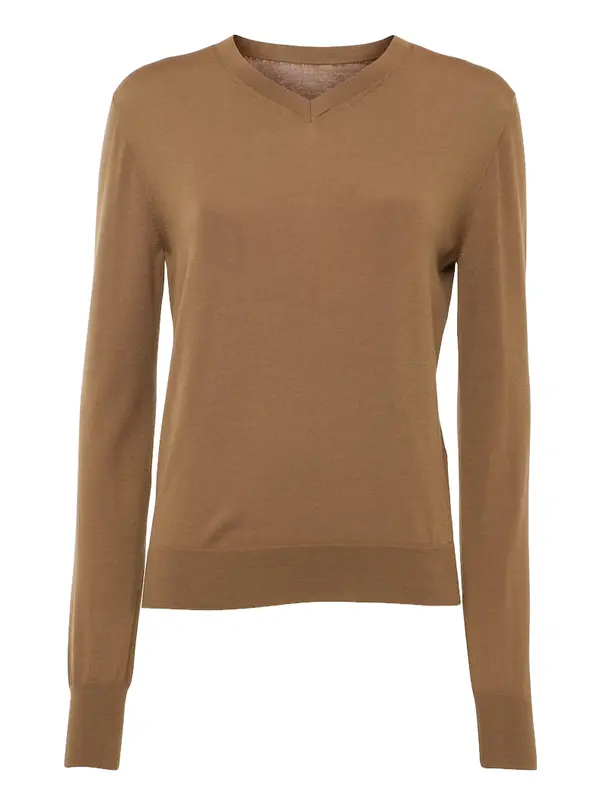 Khaite Senta Wool Sweater - Brown