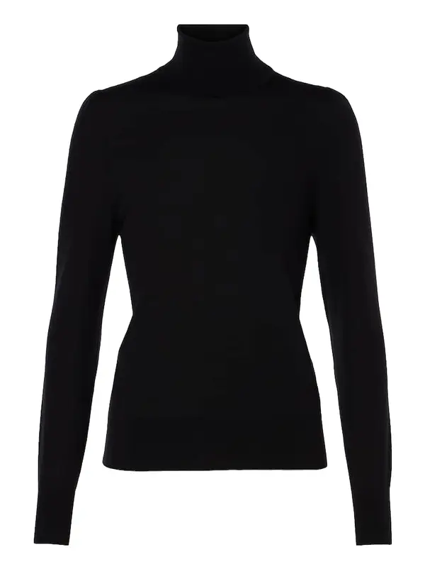 Dries Van Noten Wool Turtleneck Sweater - Black